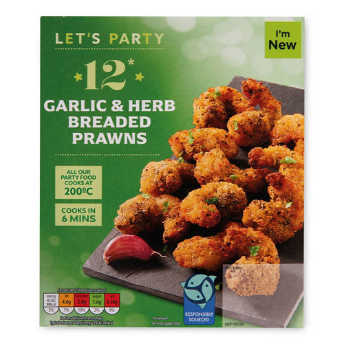 Garlic & Herb Breaded Prawns 12 Pack* | ALDI UK